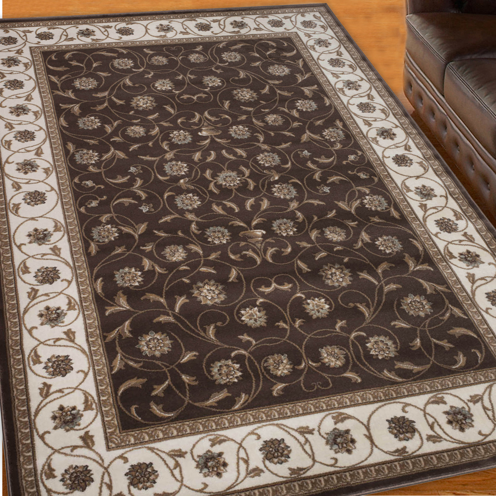 Radici USA Area Rugs: Pisa Rugs: 3743 Brown - Pisa Rugs by Radici USA ...