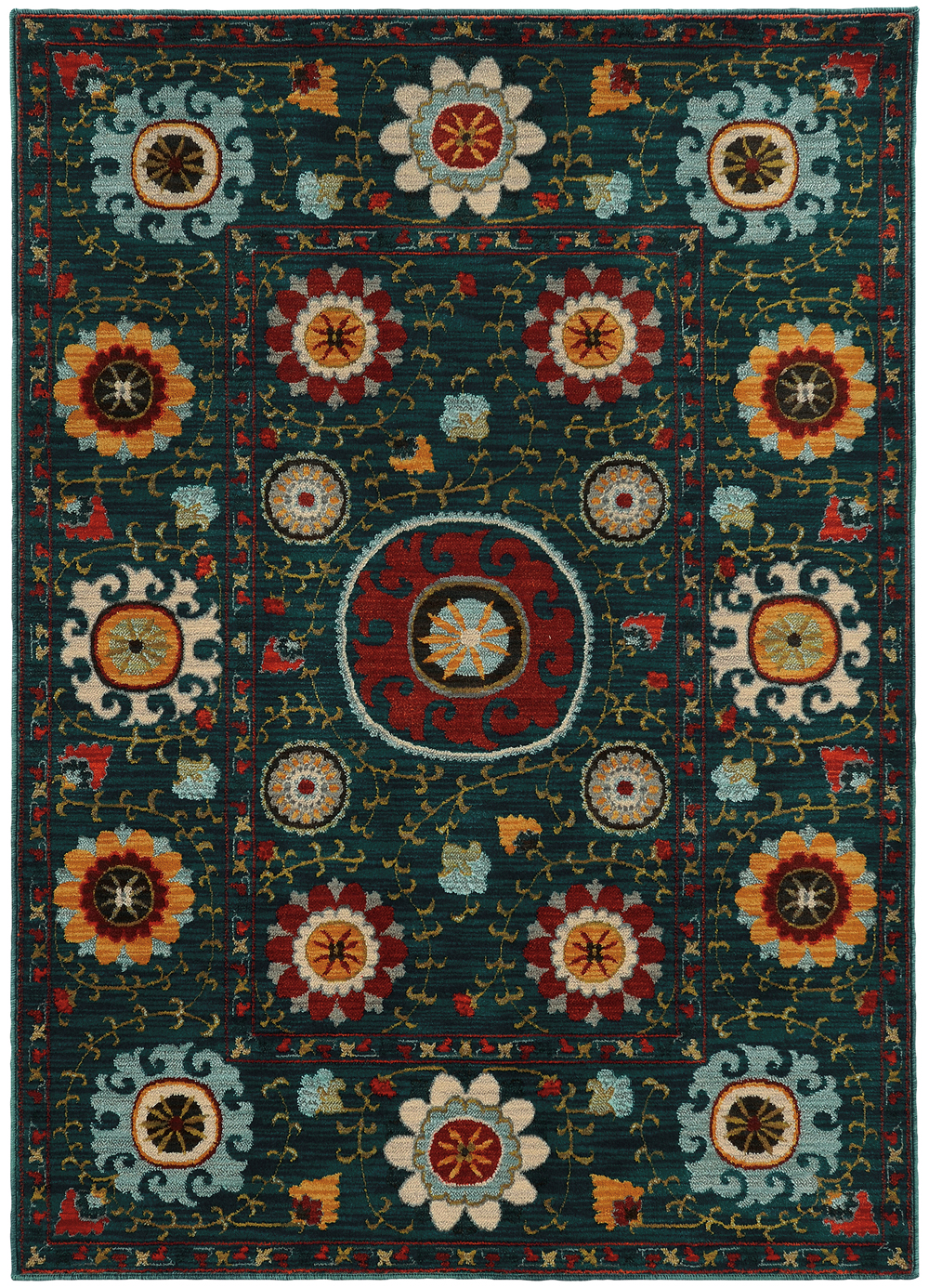 Sphinx Oriental Weavers Area Rugs: Sedona Rugs: 6408B Blue - Sedona ...