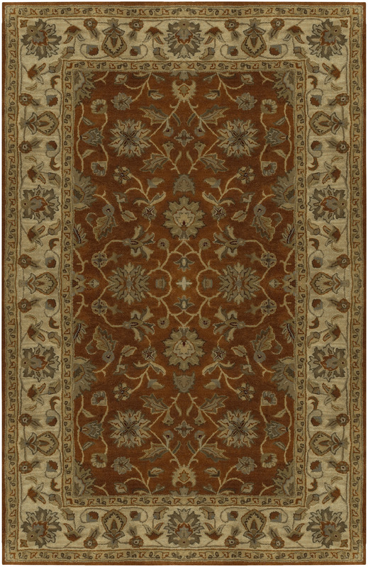 Surya Area Rugs: Crowne Rug: CRN6002 Terracotta - Traditional Rugs ...