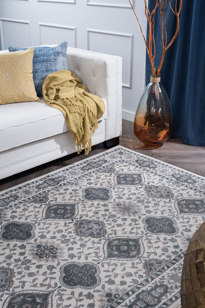 Tayse Area Rugs: Madison Rugs: MDN3017 Traditional Cream - Madison Rugs ...