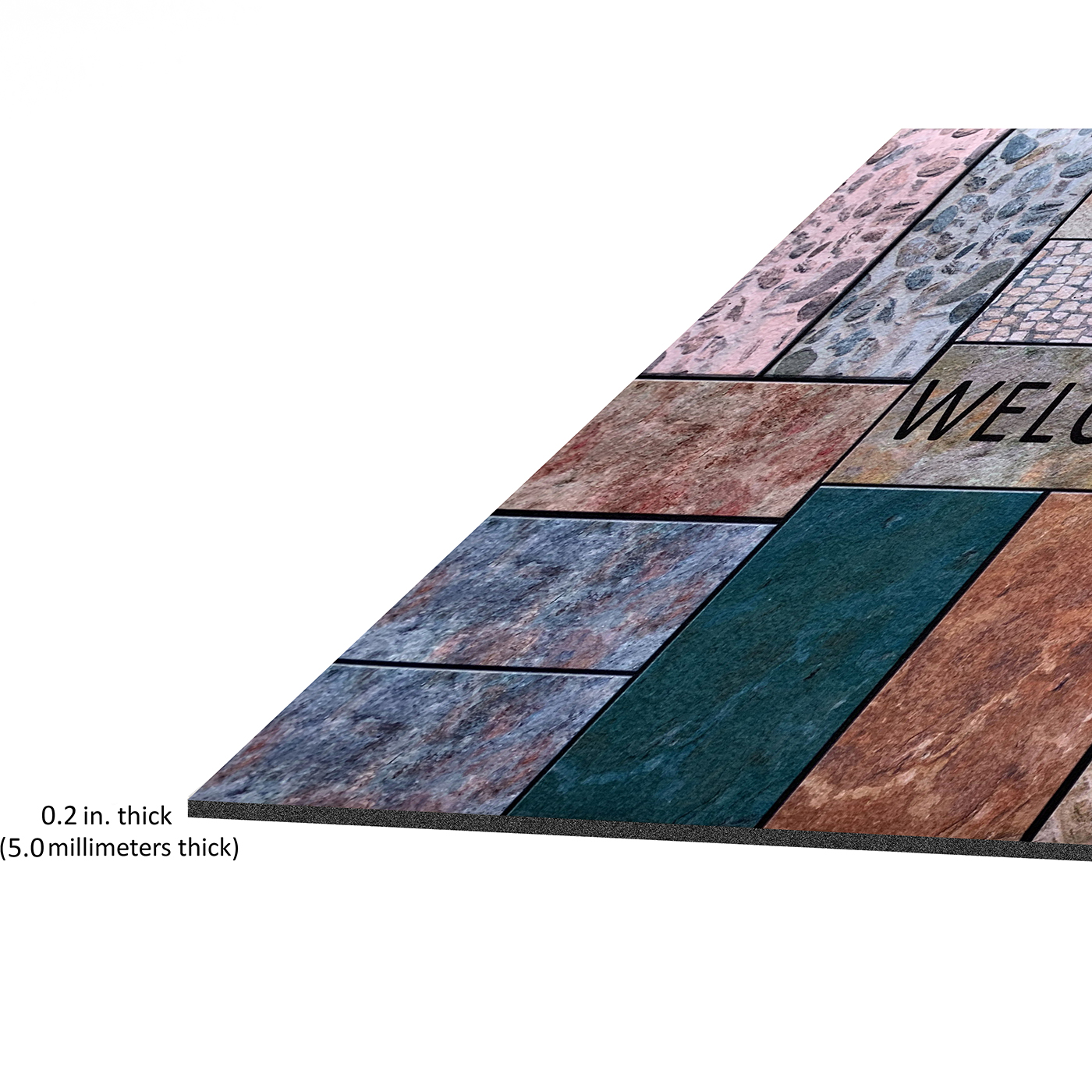 Welcome Home Bricks, 18" x 30" - Outdoor Rubber Mats - Door Mats - Free ...