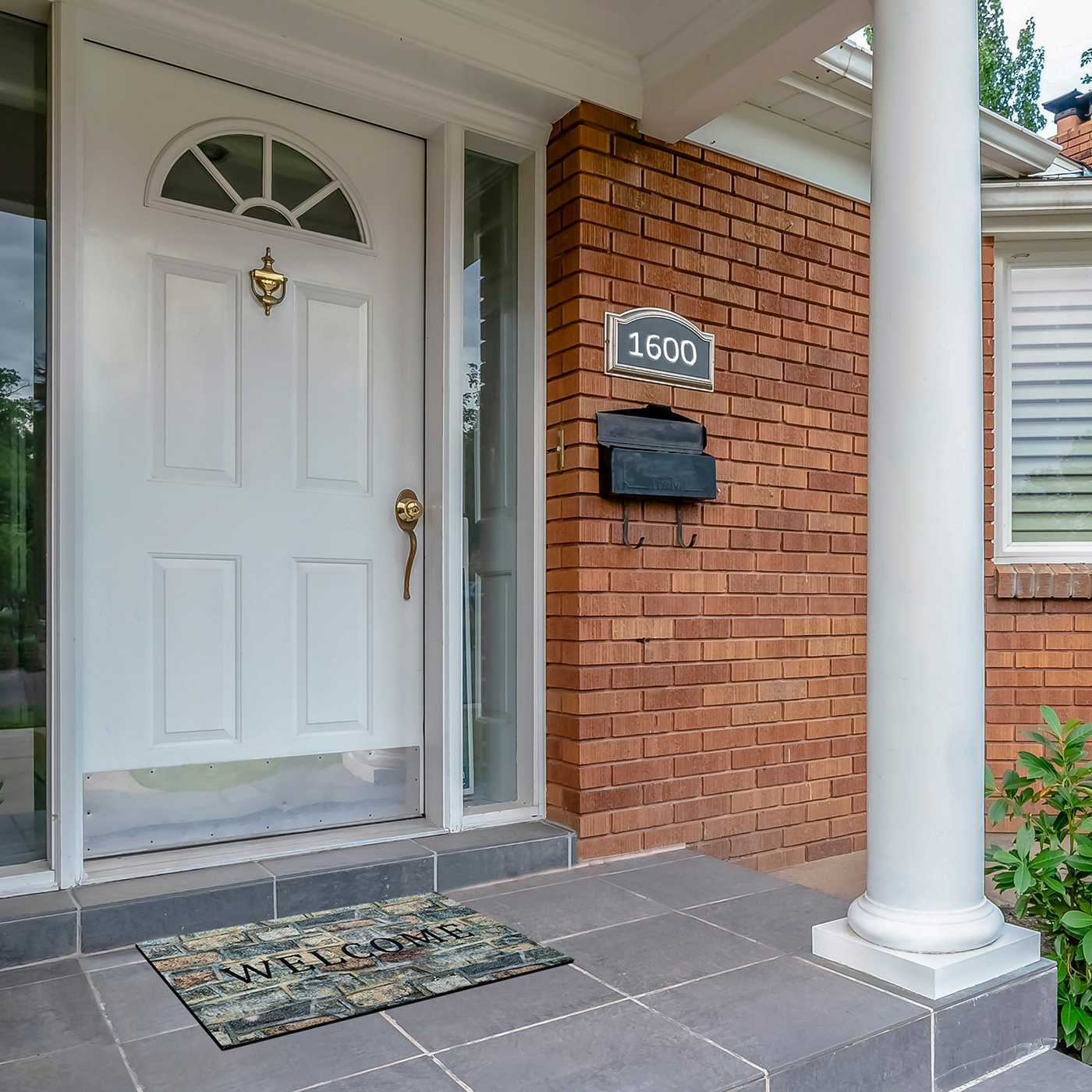 Welcome Home Stones, 18" x 30" - Outdoor Rubber Mats - Door Mats - Free ...