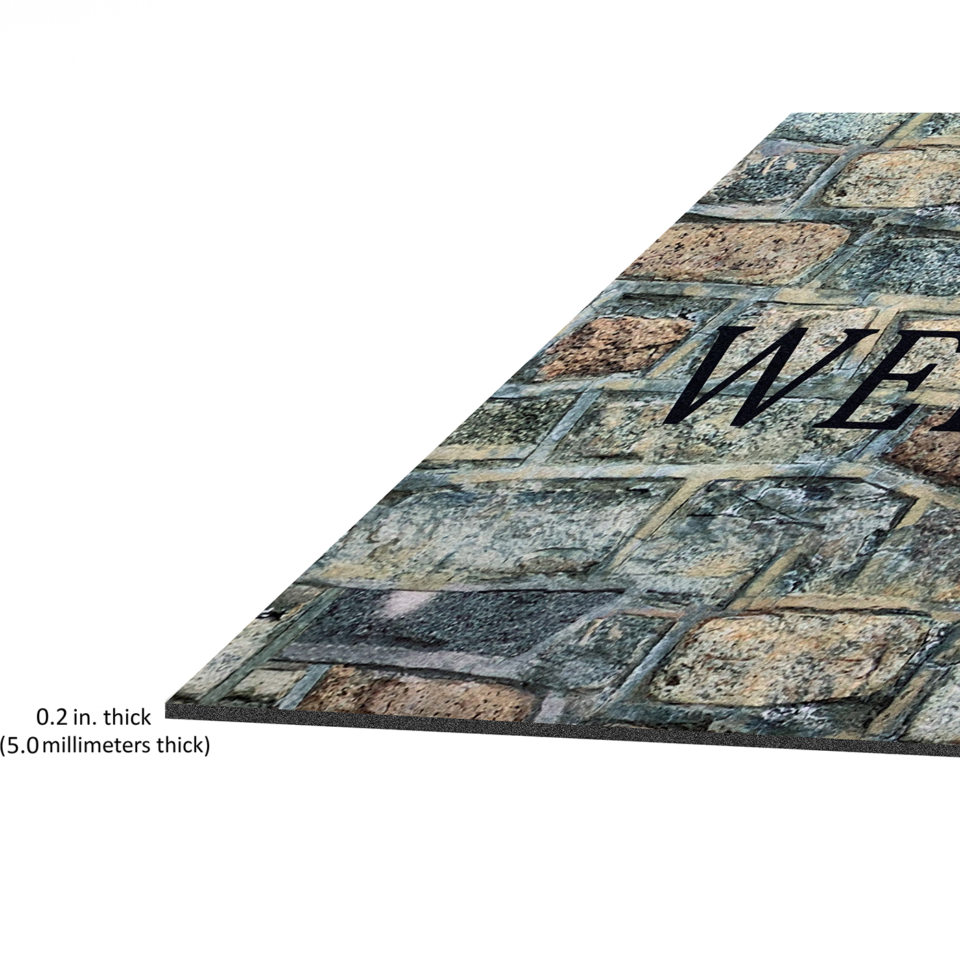 Welcome Home Stones, 18" x 30" - Outdoor Rubber Mats - Door Mats - Free ...