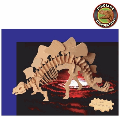 Wholesale Stegosaurus Woodcraft Bones Skeleton Puzzles Kits
