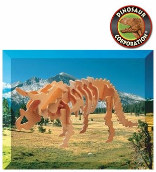 Wholesale Triceratops Dinosaur Woodcraft Skeleton Bones Puzzles Construction Kit