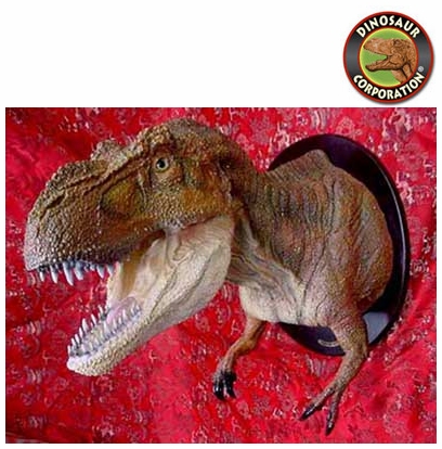 Jurassic World Dinosaur T-rex Hanging Head Wall Mount