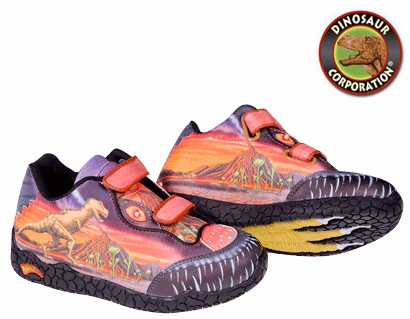 T-REX DINOSAUR SHOES WITH FLASHING EYES