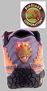 T-REX DINOSAUR SHOES WITH FLASHING EYES