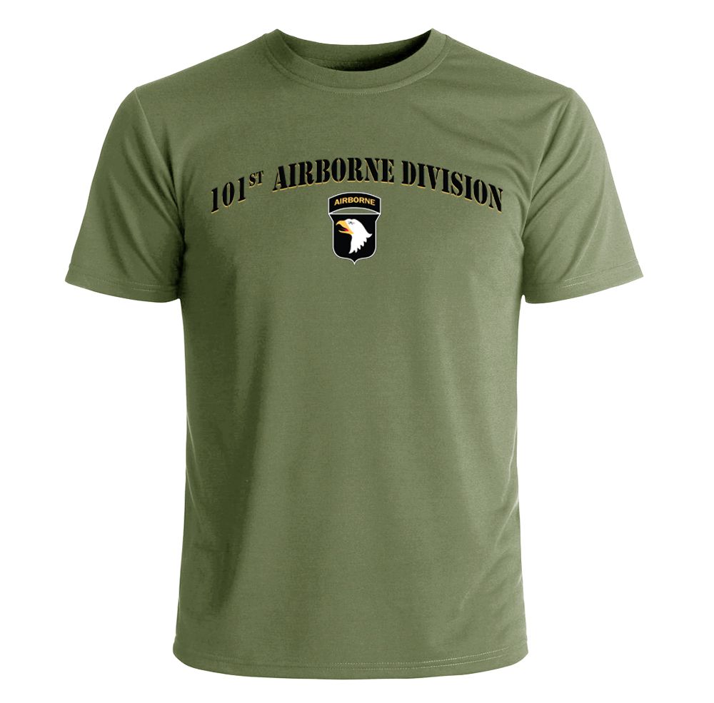 101st Airborne Division OD Green T-Shirt - OD Green Army T-shirts ...