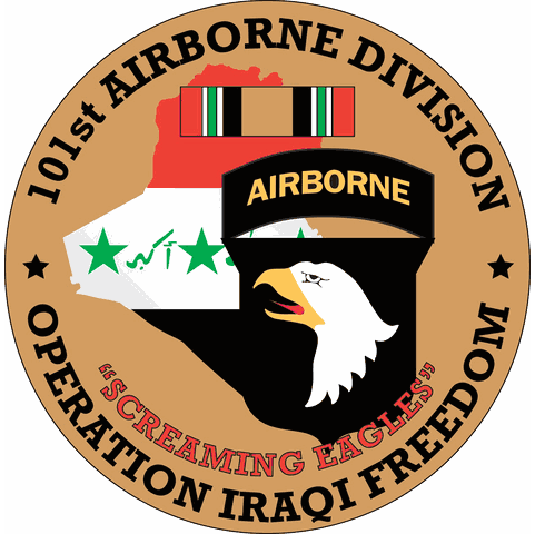 101st Airborne Division OIF Decal - Operation Iraqi Freedom Decals ...