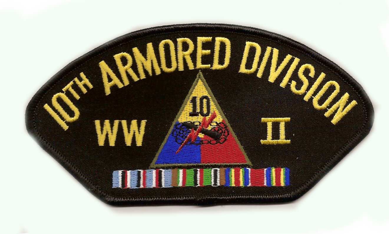 10th Armored Division WWII Hat Patch - World War 2 Hat Patches ...