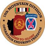 10th Mountain Division OEF Decal - Operation Enduring Freedom Deals ...
