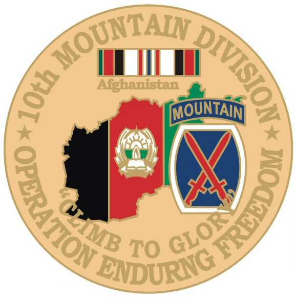 10th Mountain Division Opeation Enduring Freedom Pin - 10th Mountain ...