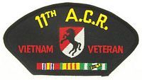 11th ACR Vietnam Vet Hat Patch - Army Hat Patches - PriorService.com