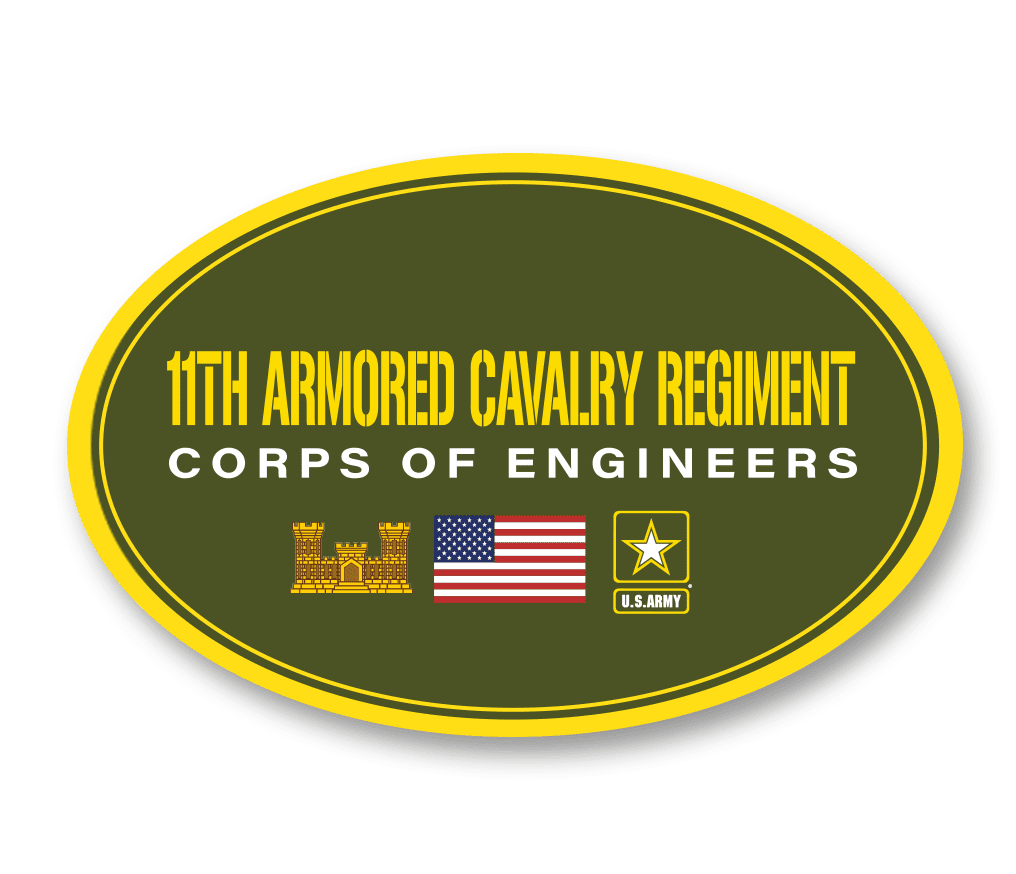 11th Armored Cavalry Branch of Service Decal - US Army Unit Branch of ...