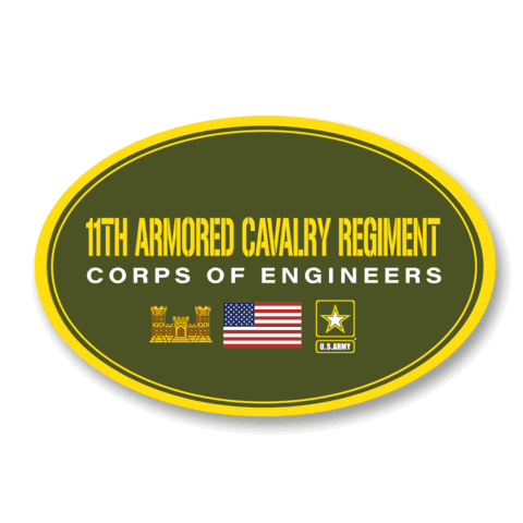11th Armored Cavalry Branch of Service Decal - US Army Unit Branch of ...