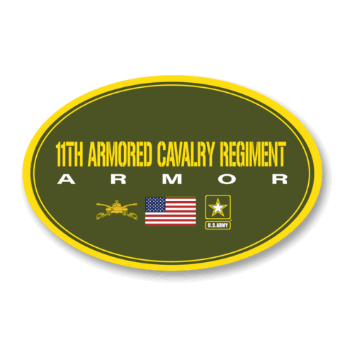 11th Armored Cavalry Branch of Service Decal - US Army Unit Branch of ...