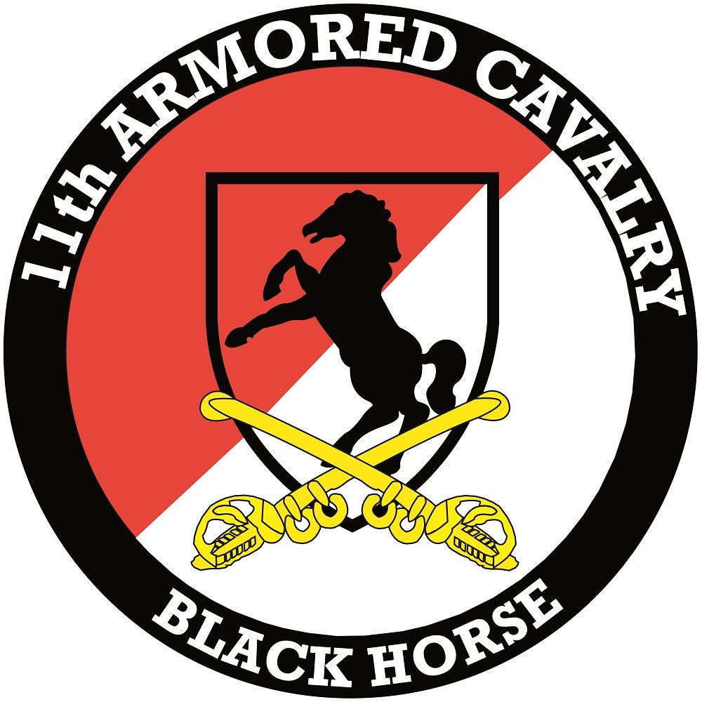 11th Armored Cavalry with Sabres Decal - US Army Unit Decals ...