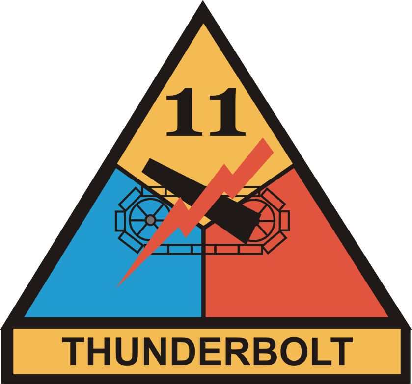 11th Armored Division Sticker Vinyl Transfer Decal - US Army Division ...