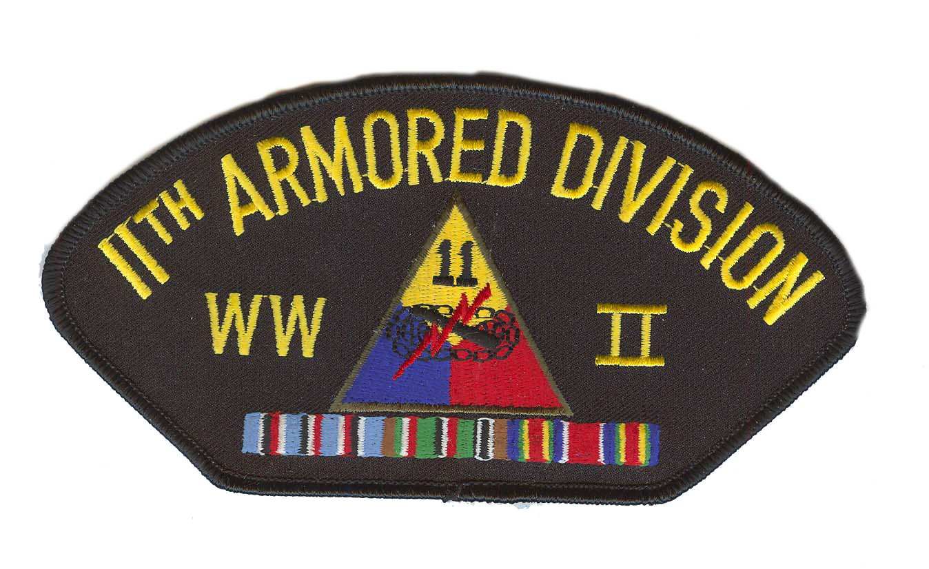 11th Armored Division WWII Hat Patch - World War 2 Hat Patches ...