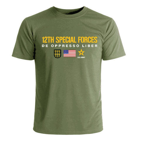 12th Special Forces Group T-Shirt - Special Forces Group Full Color T ...