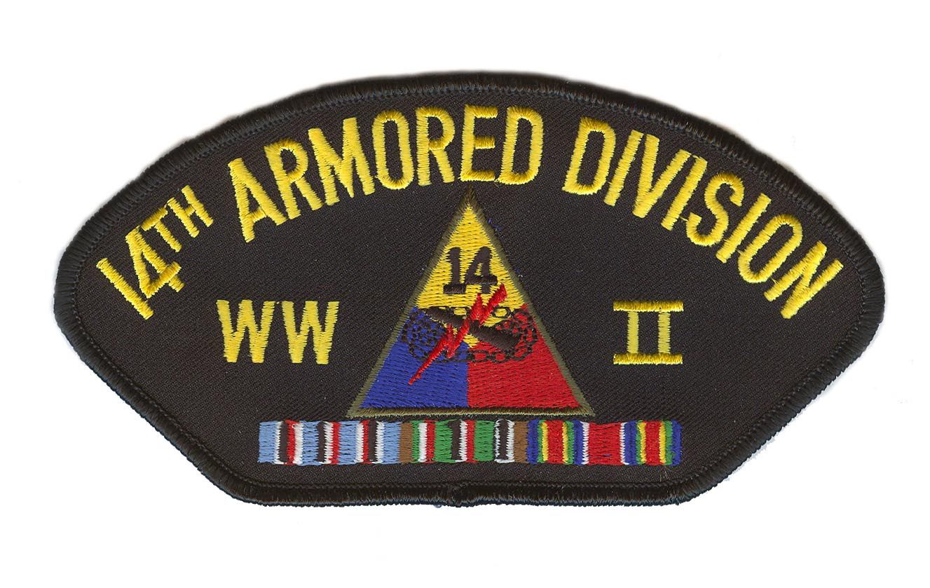14th Armored Division WWII Patch - World War 2 Hat Patches ...
