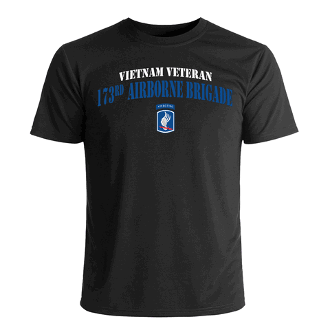 173rd Airborne Brigade Vietnam Veteran T-Shirt - New Vietnam Veteran T Shirts - PriorService.com