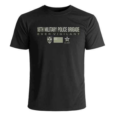 18th Military Police Brigade Subdued T-Shirt - US Army Division Subdued ...