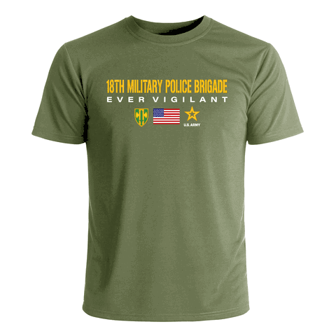 18th Military Police Brigade T-Shirt - US Army Unit Full Color T-Shirts ...