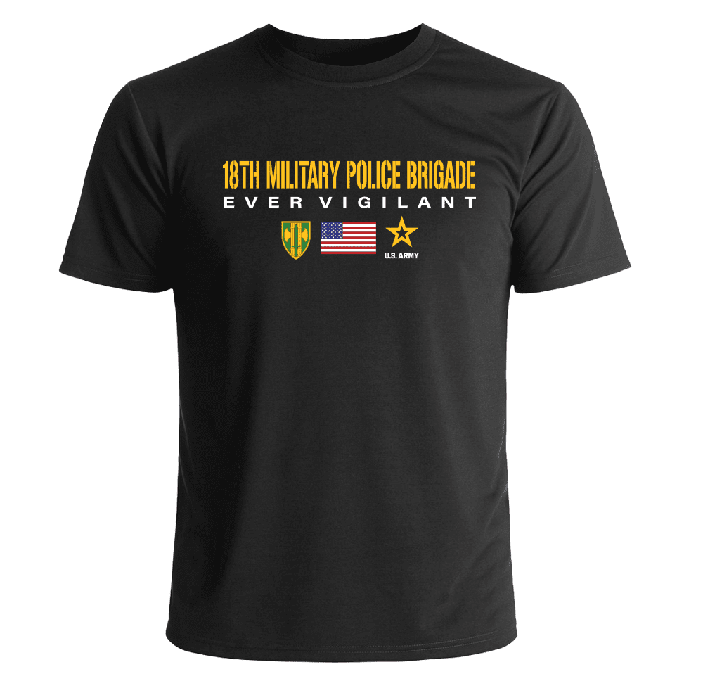 18th Military Police Brigade T-Shirt - US Army Unit Full Color T-Shirts ...