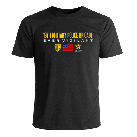 18th Military Police Brigade T-Shirt - US Army Unit Full Color T-Shirts ...