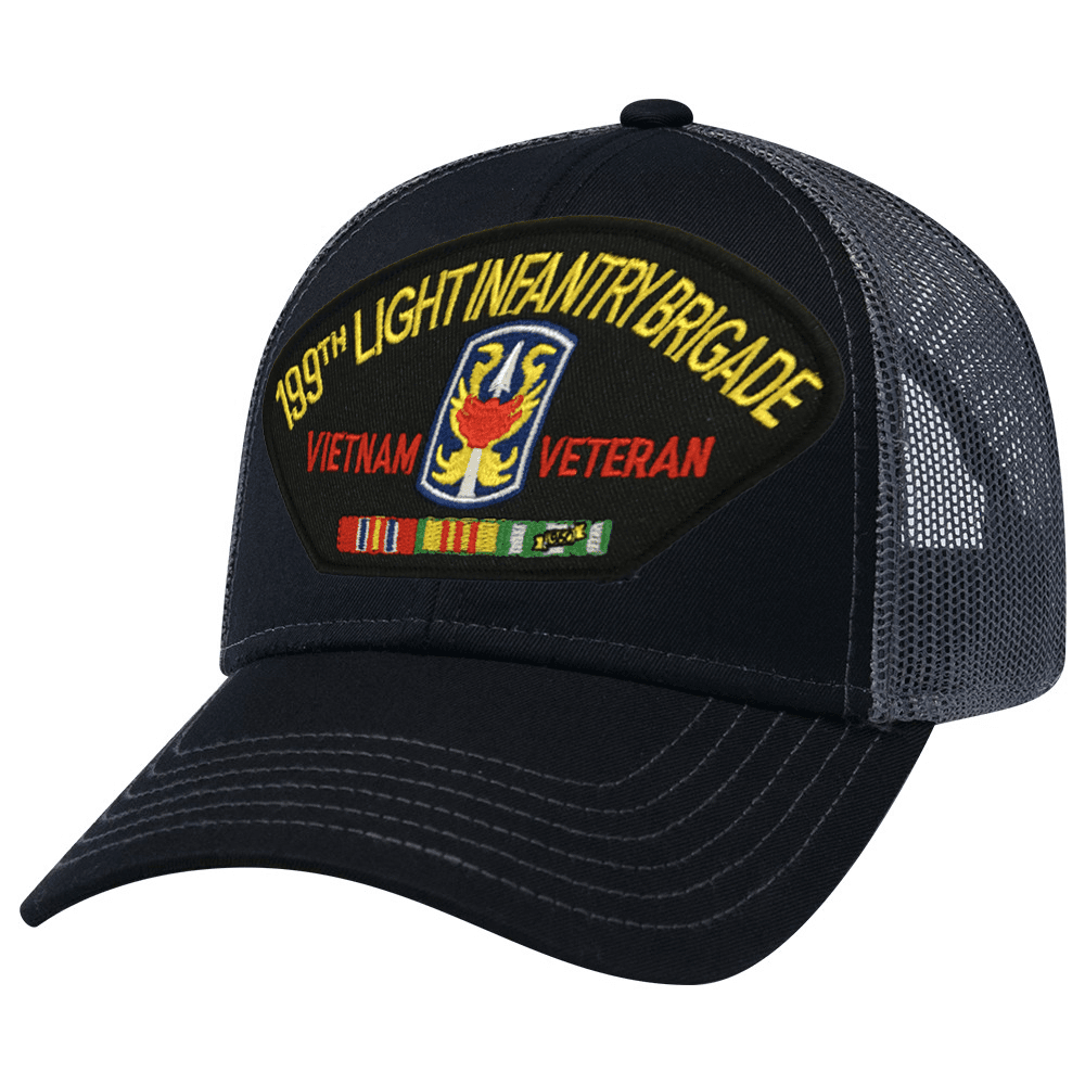 199th Light Infantry Brigade Vietnam Veteran Mesh Back Cap - New Mesh ...