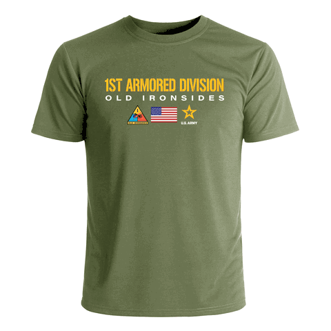 1st Armored Division T-Shirt - US Army Unit Full Color T-Shirts ...