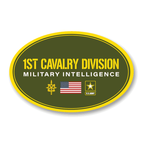1st Cavalry Branch of Service Decal - US Army Unit Branch of Service ...