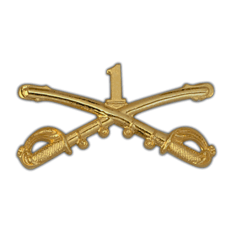 1st Cavalry Cross Sabres Pin - 1st Cavalry Pins - PriorService.com