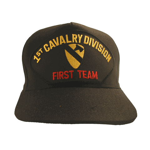 1st Cavalry Division "First Team" Cap - 1st Cavalry Caps - PriorService.com
