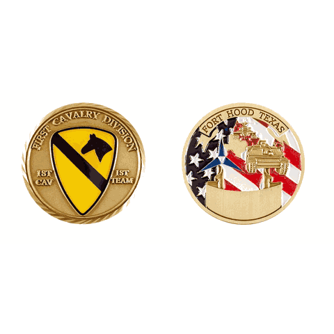 1st Cavalry Division Ft. Hood Challenge Coin