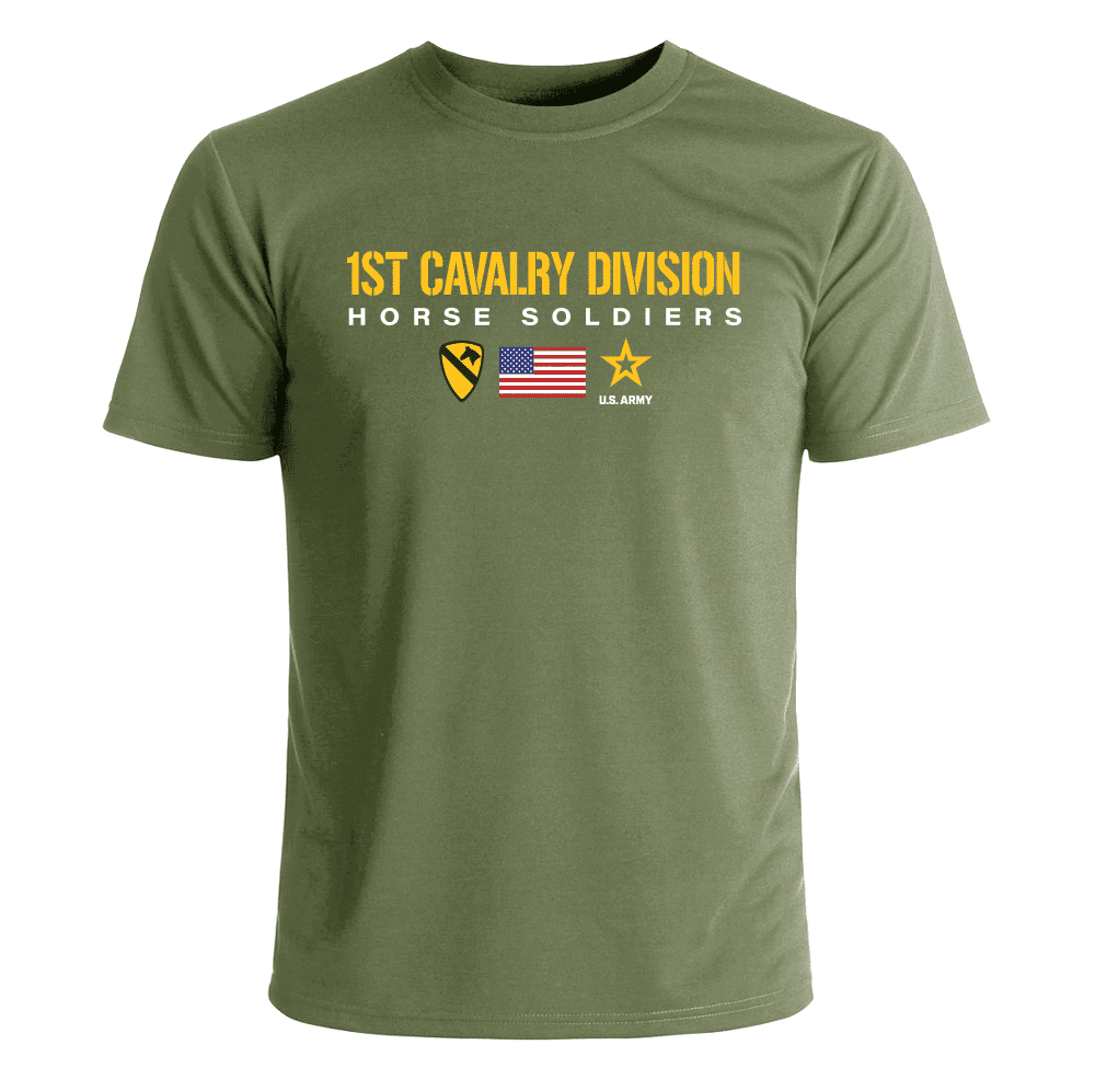 1st Cavalry Division T-Shirt - US Army Unit Full Color T-Shirts ...