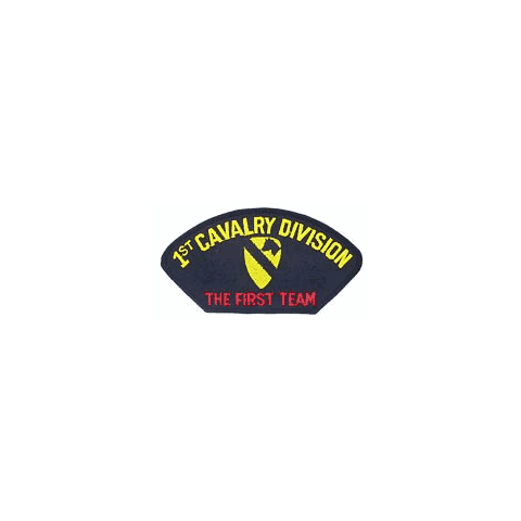 1st Cavalry Division The First Team Hat Patch - 1st Cavalry Patches ...