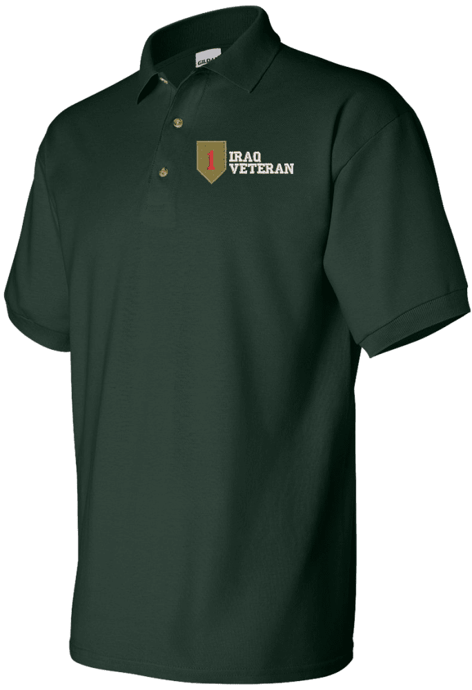 1st Infantry Division Iraq Veteran Polo - New US Army Unit Polos ...