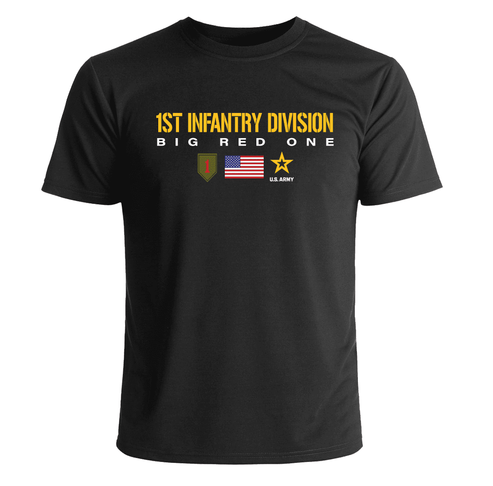 1st Infantry Division T-Shirt - US Army Unit Full Color T-Shirts ...