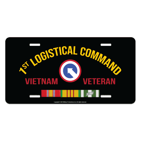 1st Logistical Command Vietnam Veteran License Plate - Vietnam Veteran ...