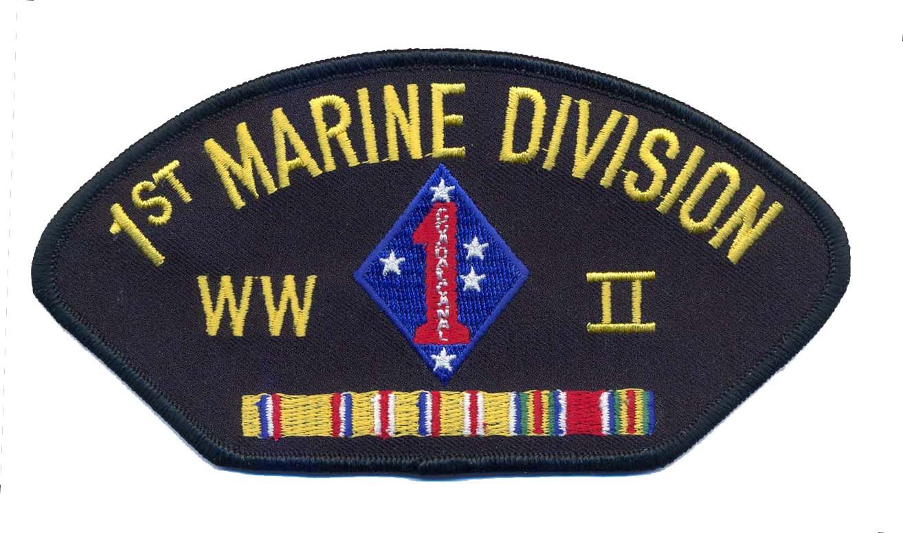 1st Marine Division WWII Patch - World War 2 Hat Patches - PriorService.com