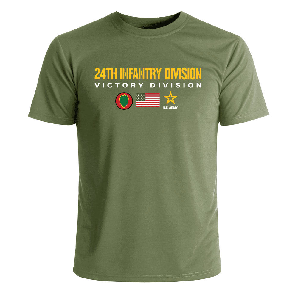 24th Infantry Division T-Shirt - US Army Unit Full Color T-Shirts ...