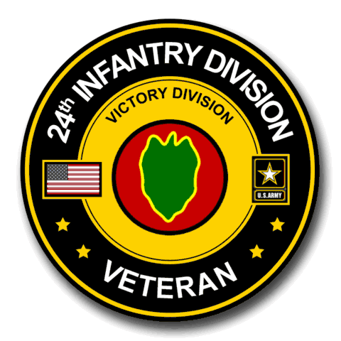 24th Infantry Division Veteran Decal - US Army Division Veteran Decals ...