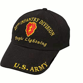 25th Infantry Division Embroidered Ball Cap - US Army Division Caps ...