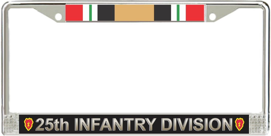 25th Infantry Division Iraq License Plate Frame - US Army Iraq Veteran ...