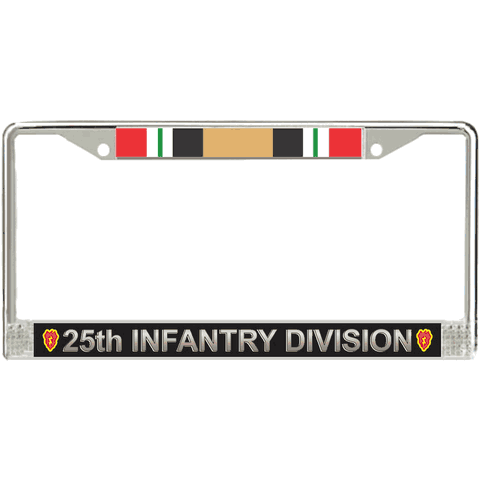 25th Infantry Division Iraq License Plate Frame - US Army Iraq Veteran ...
