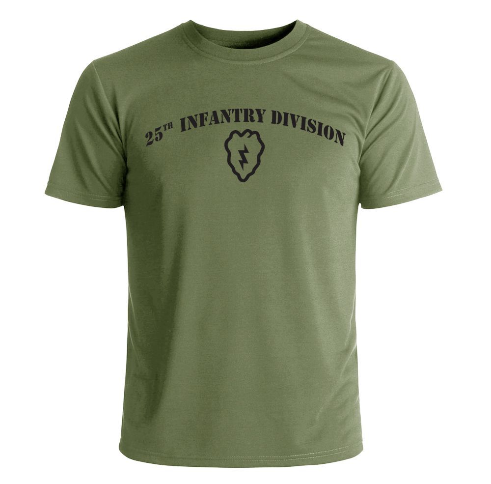 25th Infantry Division OD Green Subdued T-Shirt - OD Green Army T ...