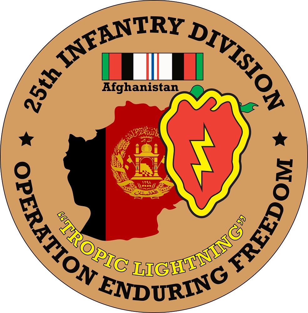 25th Infantry Division OEF Decal - Operation Enduring Freedom Deals ...